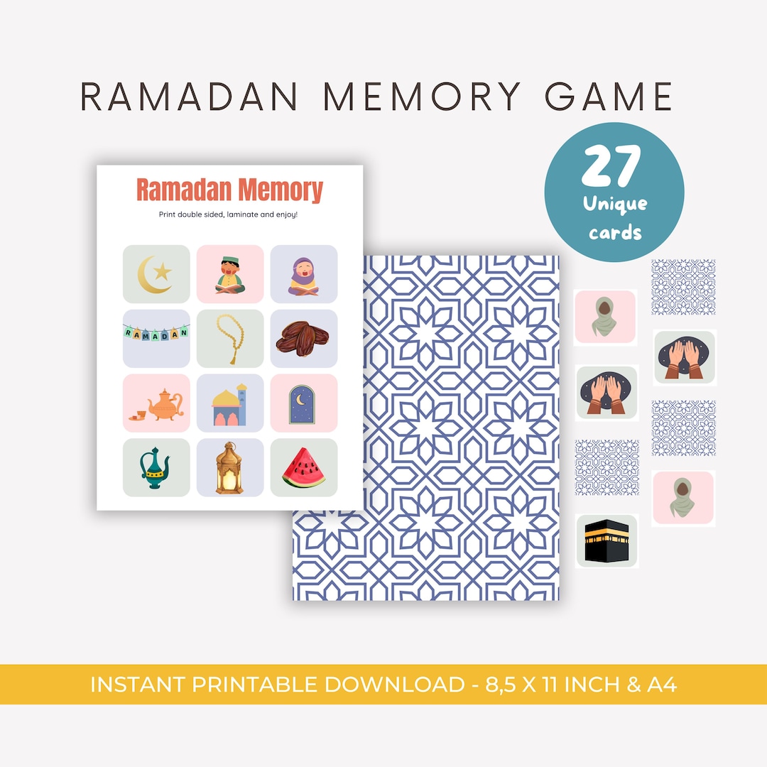 Ramadan Memory Game | Islamic Game | Ramadan Kids Activities | Ramadan ...