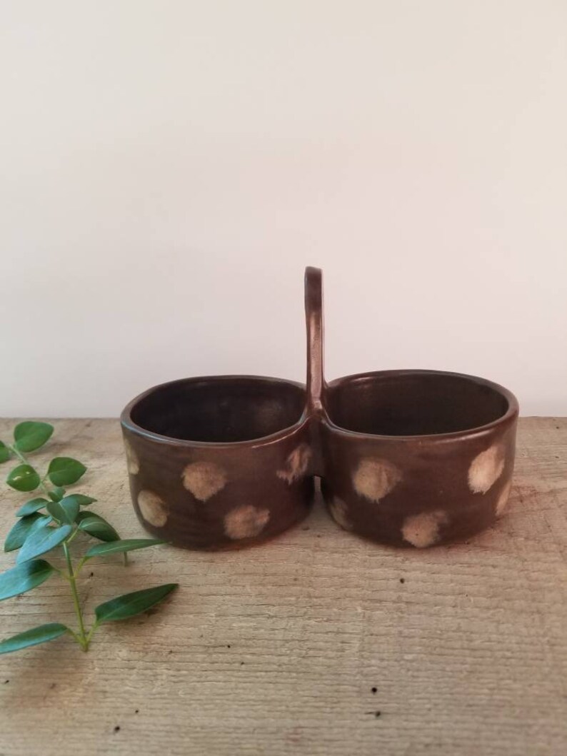 Ceramic Double Planter With Handle | Etsy
