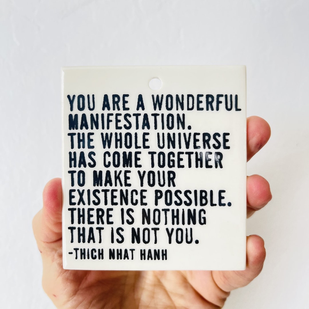 Thich Nhat Hanh Quote Ceramic Wall Tile • Ceramic Wall Hanging ...