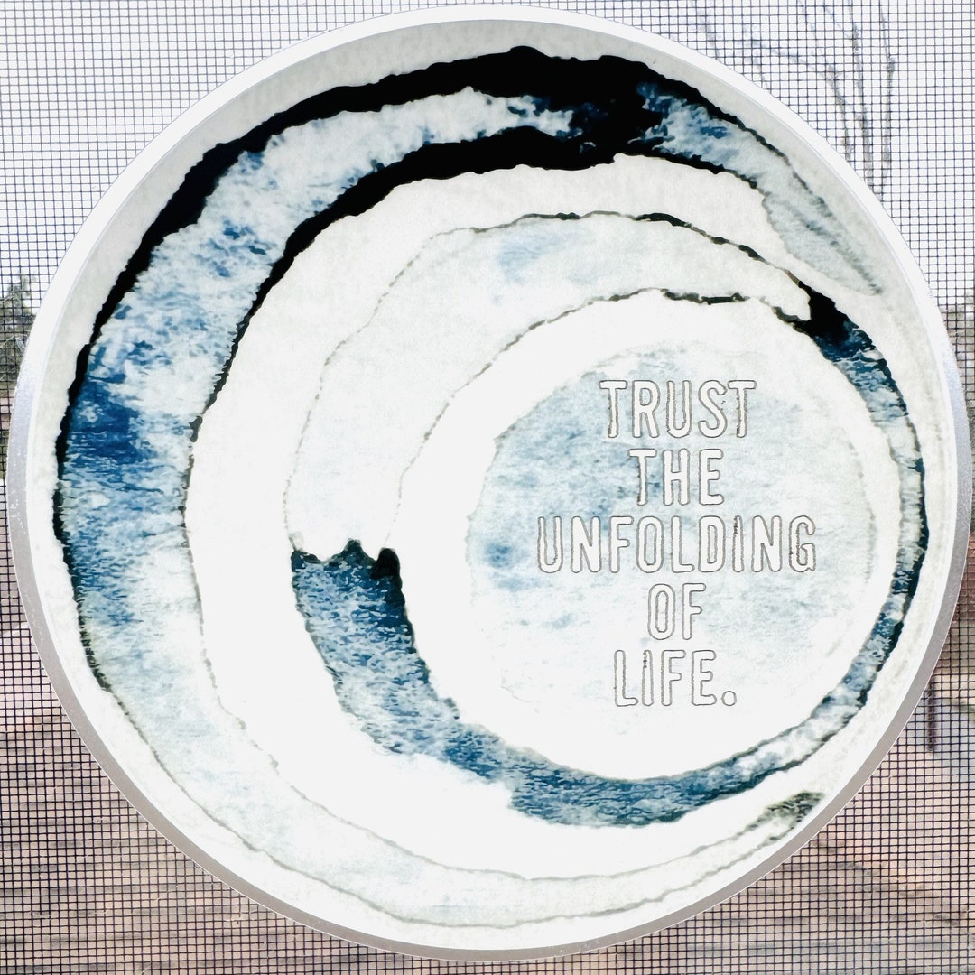 Trust the Unfolding of Life Hand Painted Pattern • Water Bottle Sticker ...