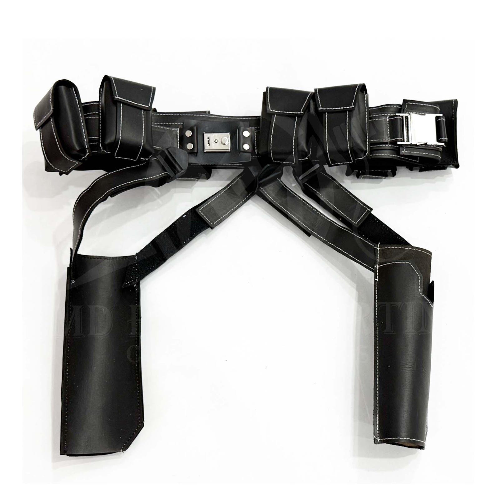 Handcrafted Leather Cosplay Belt: Sci-fi Warrior Costume Utility Belt ...