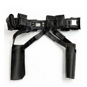 Handcrafted Leather Cosplay Belt: Sci-fi Warrior Costume Utility Belt ...
