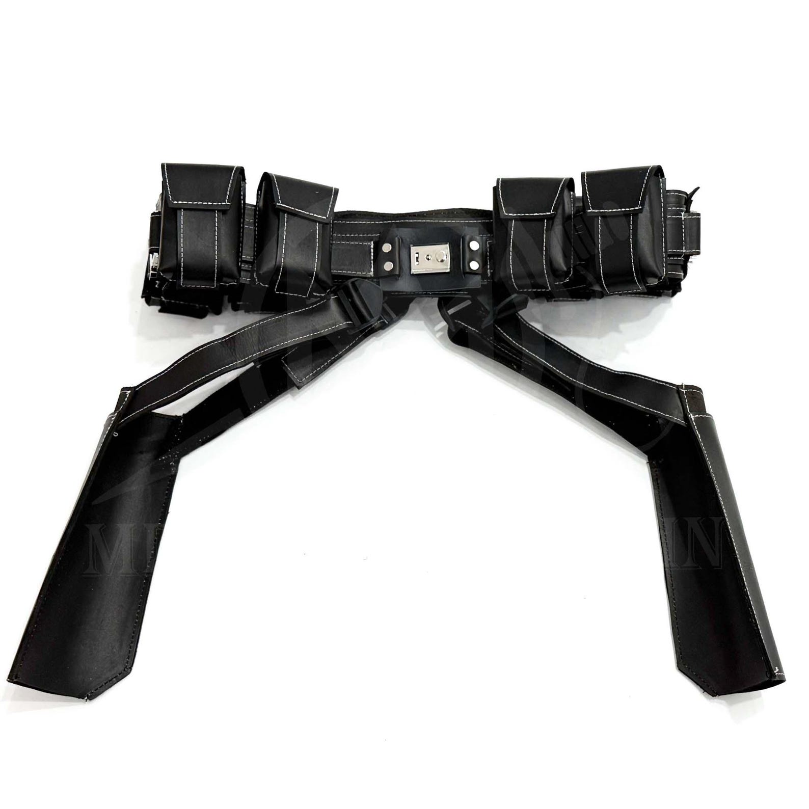 Handcrafted Leather Cosplay Belt: Sci-fi Warrior Costume Utility Belt ...
