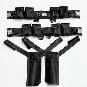Handcrafted Leather Cosplay Belt: Sci-fi Warrior Costume Utility Belt ...