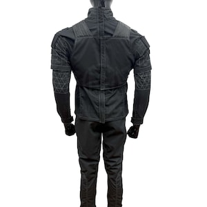 Handmade Mando-inspired Cosplay Set: Dark Gray Flight Suit, Flak Vest ...