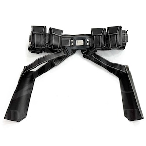 Handcrafted Leather Cosplay Belt: Sci-fi Warrior Costume Utility Belt ...