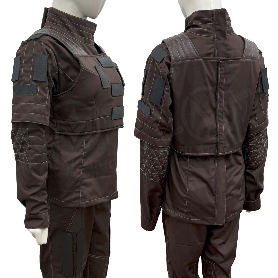 Landy Mando Inspired Brown Flight Suit – Customizable 3-piece Cosplay ...