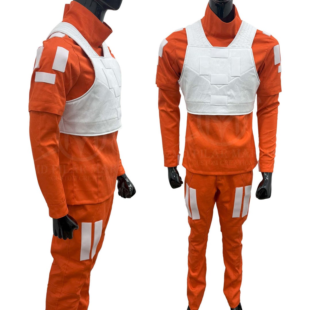 Handmade Galactic Outrider Flight Suit: Orange Sci-fi Cosplay Set - Etsy