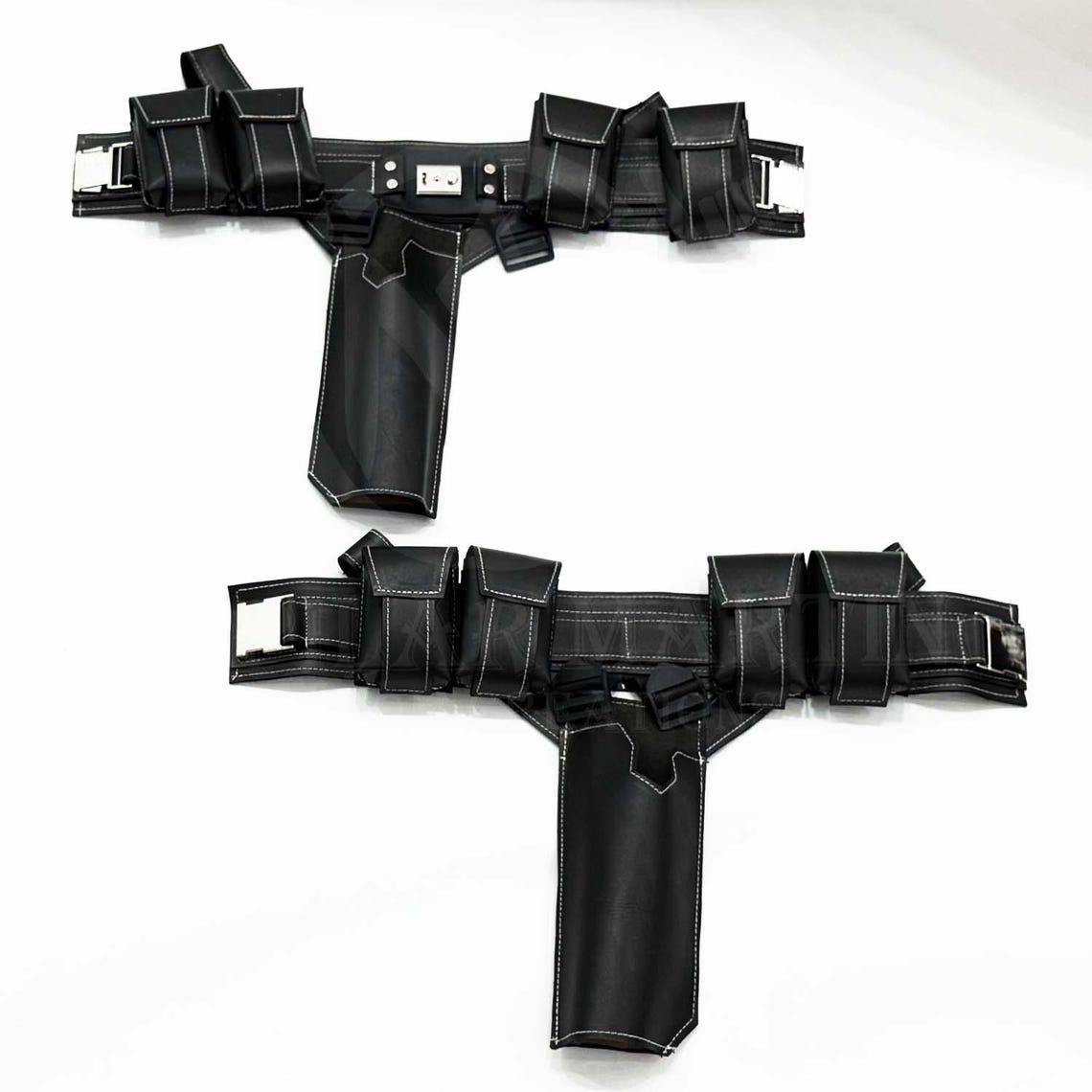 Handcrafted Leather Cosplay Belt: Sci-fi Warrior Costume Utility Belt ...