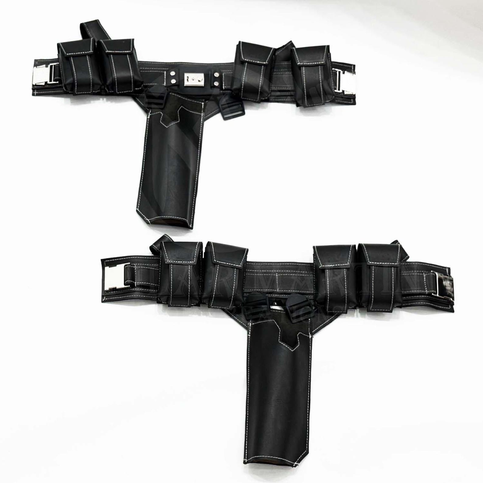 Handcrafted Leather Cosplay Belt: Sci-fi Warrior Costume Utility Belt ...