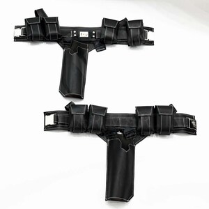 Handcrafted Leather Cosplay Belt: Sci-fi Warrior Costume Utility Belt ...