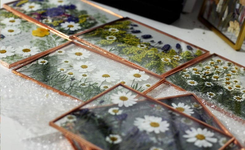 Personalized Pressed Flower Frame – Handmade Wooden Frame With Custom ...