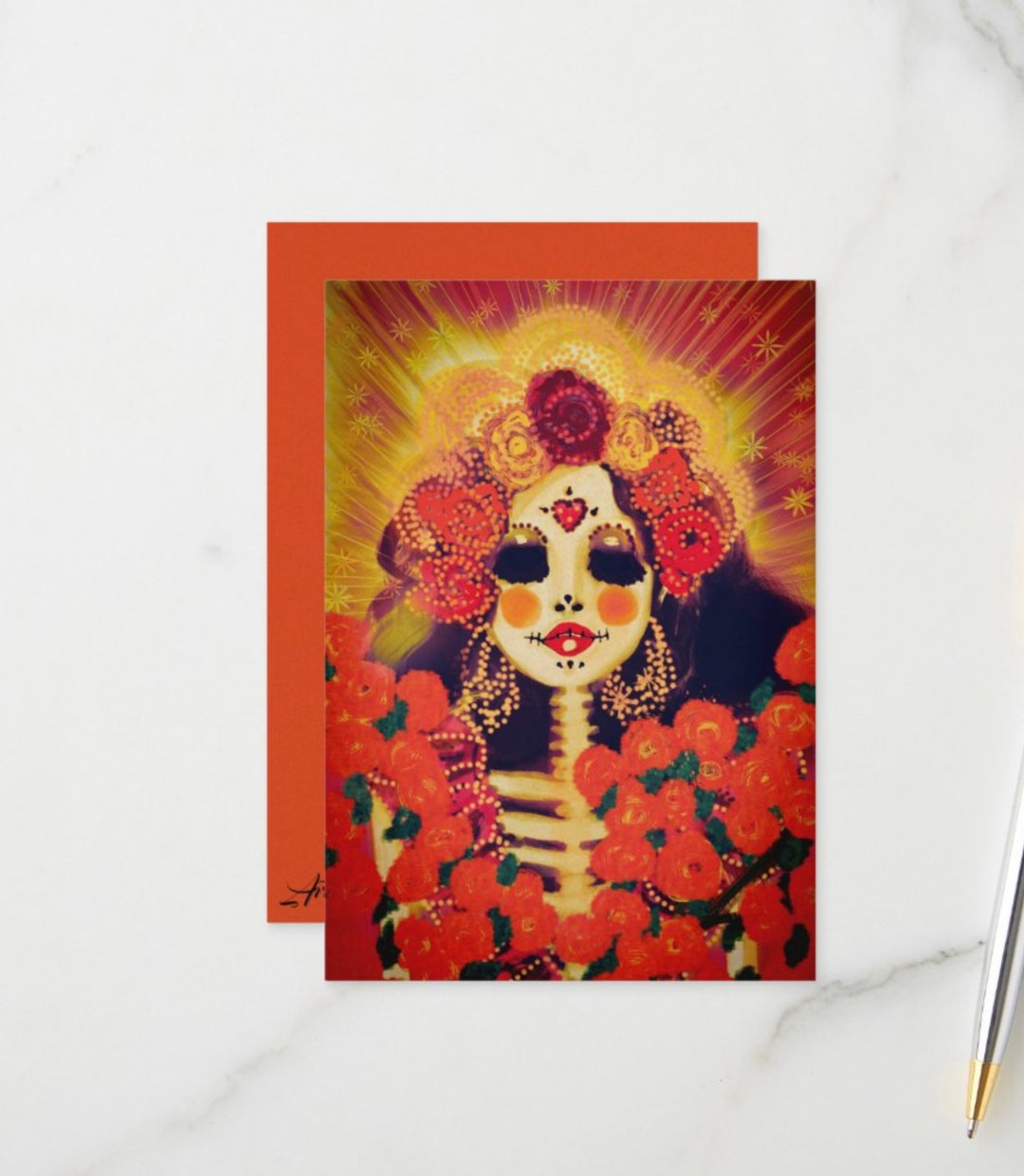 Dia De Muertos day of the Dead Greeting Cards - Etsy