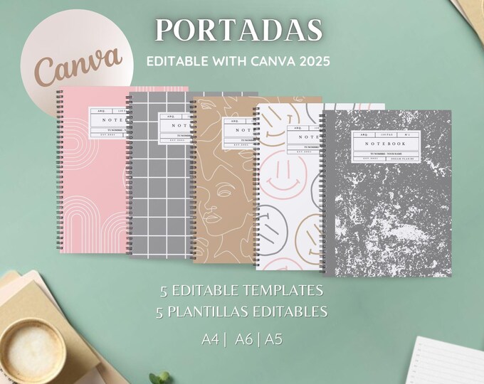 COLECCION 2024 PAQUETE PORTADAS Fancy / alfabeto de colores / Portadas ...