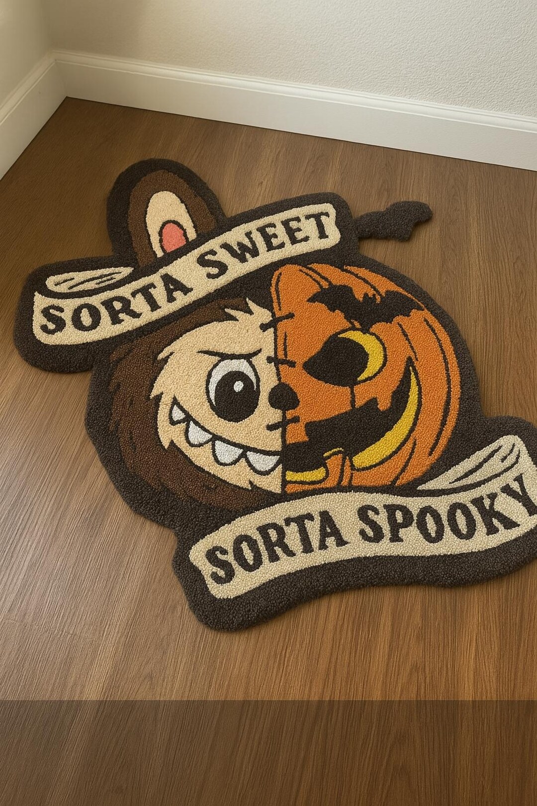 Scary Labubu Tufted Rug, 3D Rugs, Funny Room Decor, Unique Home Decor ...