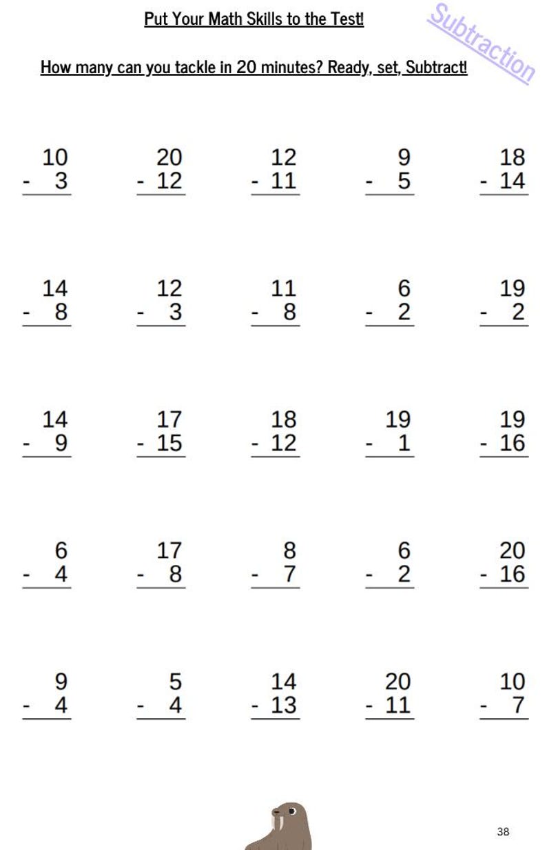 Addition and Subtraction Worksheets for Ages 4-6 | 100+ Questions ...