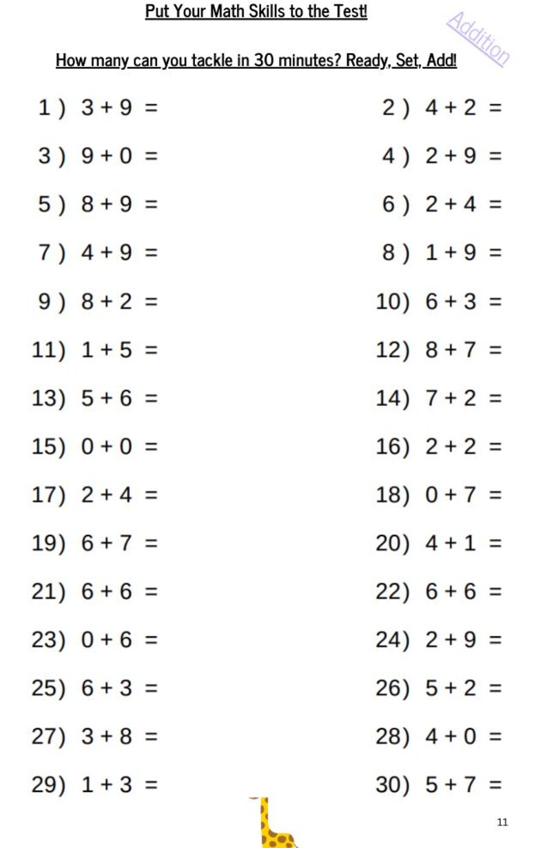 Addition and Subtraction Worksheets for Ages 4-6 | 100+ Questions ...