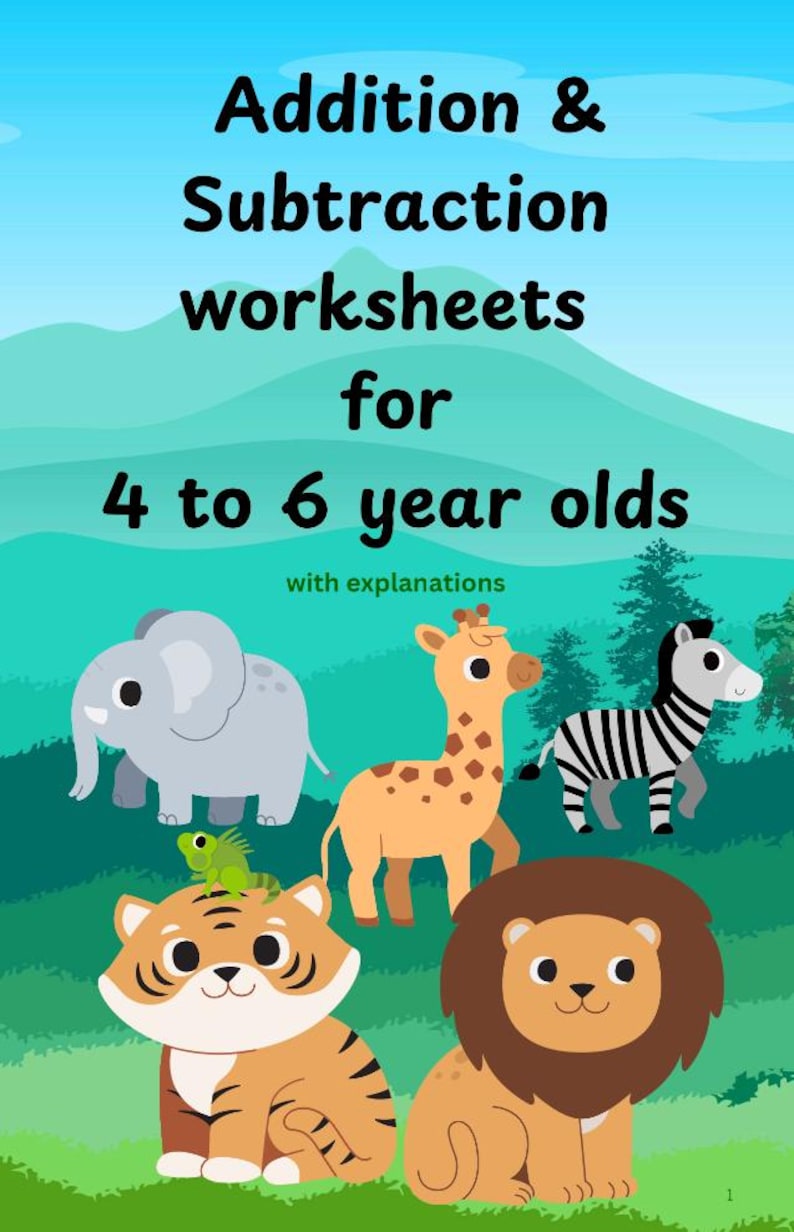 Addition and Subtraction Worksheets for Ages 4-6 | 100+ Questions ...
