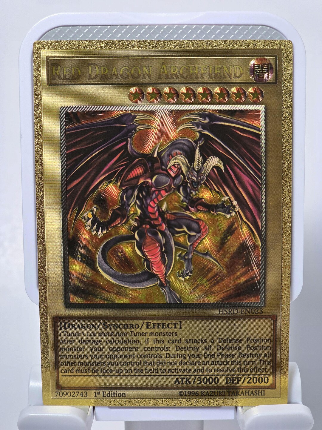 Red Dragon Archfiend (carbon Fiber YGO Orica Card) - Etsy