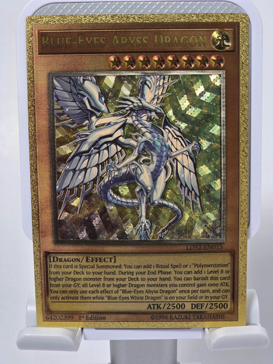Blue-eyes Abyss Dragon (carbon Fiber YGO Orica Card) - Etsy