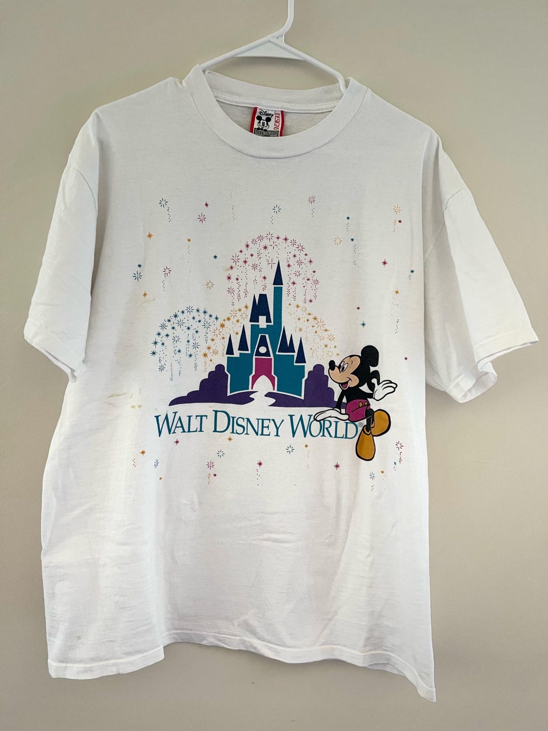 Vintage 90s Walt Disney World T Shirt Size L - Etsy