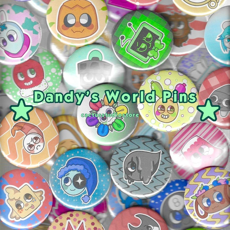 Dandy World Pins - Etsy