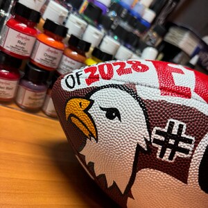 Custom Hand Painted Sports Ball - Etsy