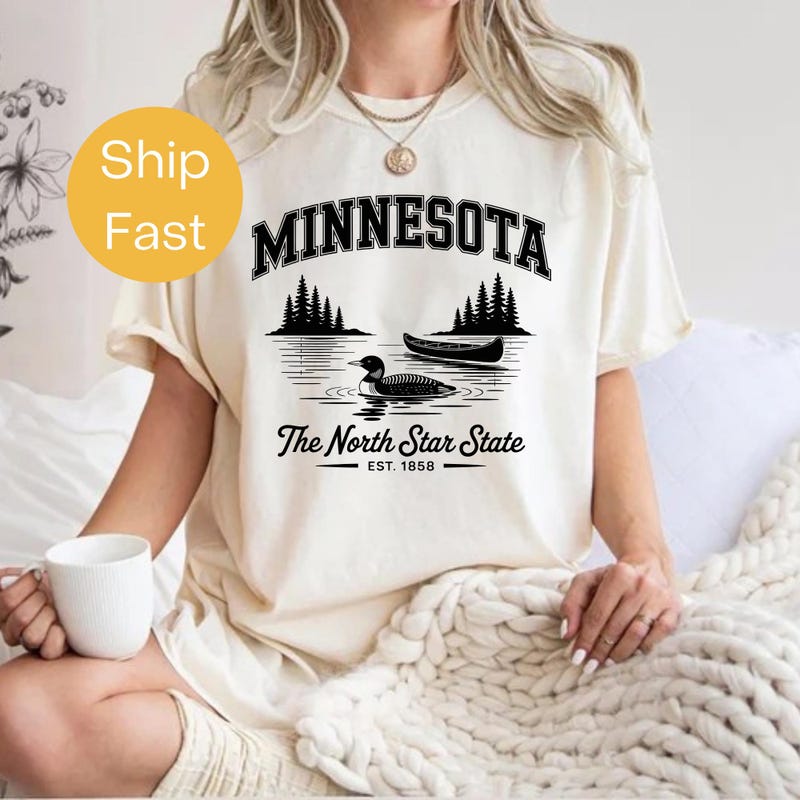 Minnesota Shirt Outdoorsy - Etsy