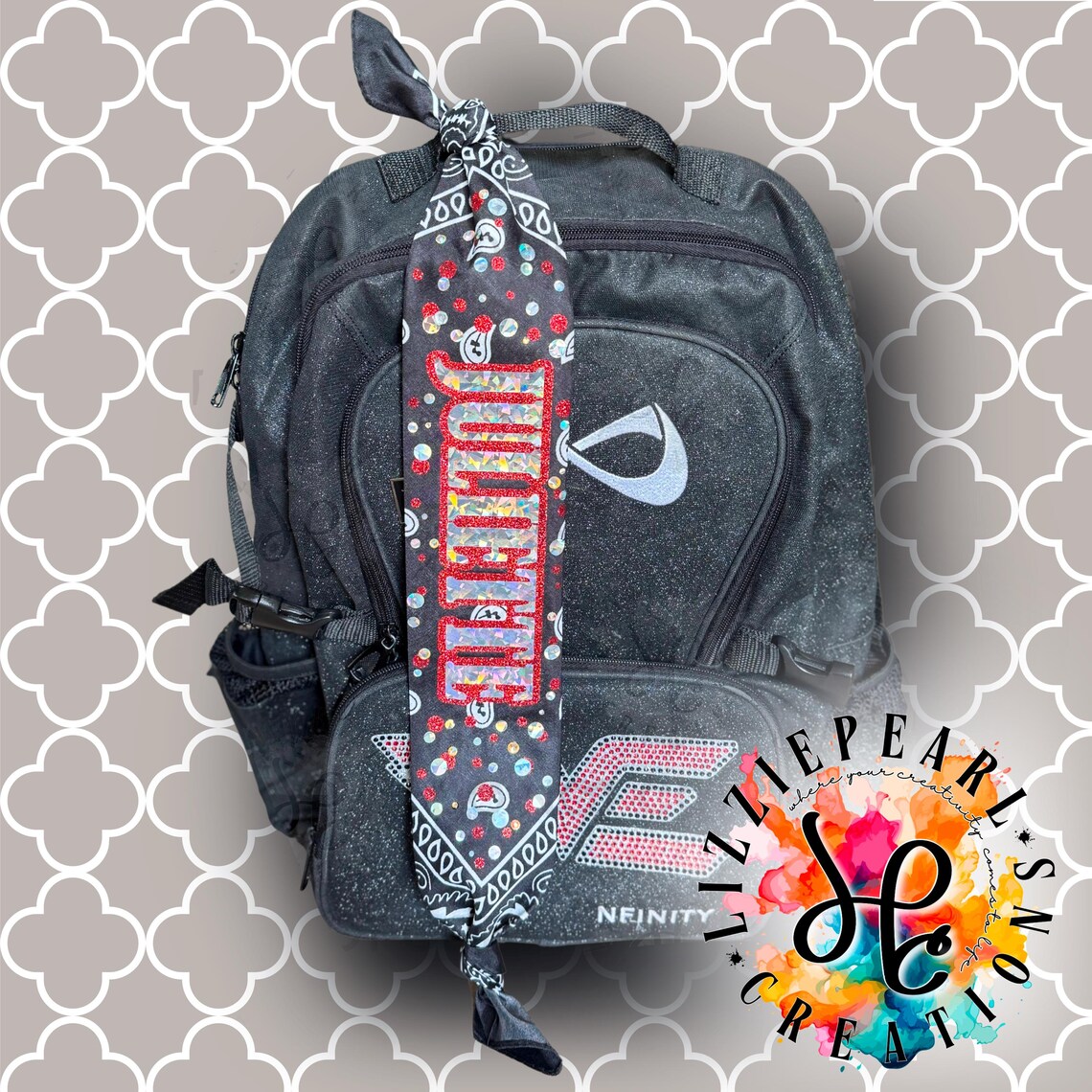 Vinyl Sparkle Spirit Bandana, Custom Backpack Flair - Etsy