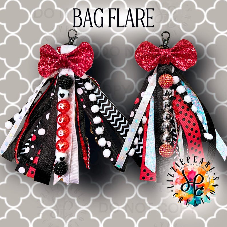 Backpack Ribbon Zipper Tags, Large. Showcase Your Personal Style, Team ...