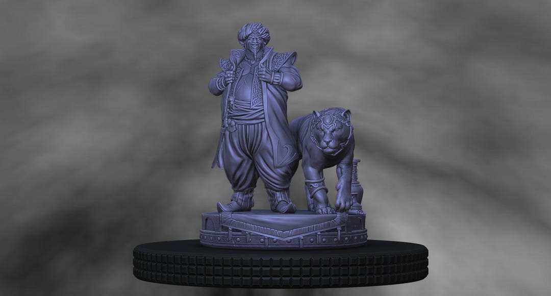 Crimelord Hassan Jafar Miniature - 3D Figurine (dnd-pathfinder ...