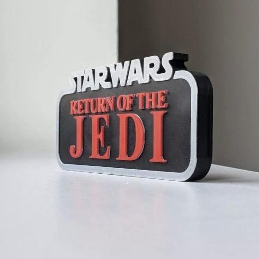 Star Wars Logo Display, 3D Printed Self Standing Sign, Sci Fi Movie ...