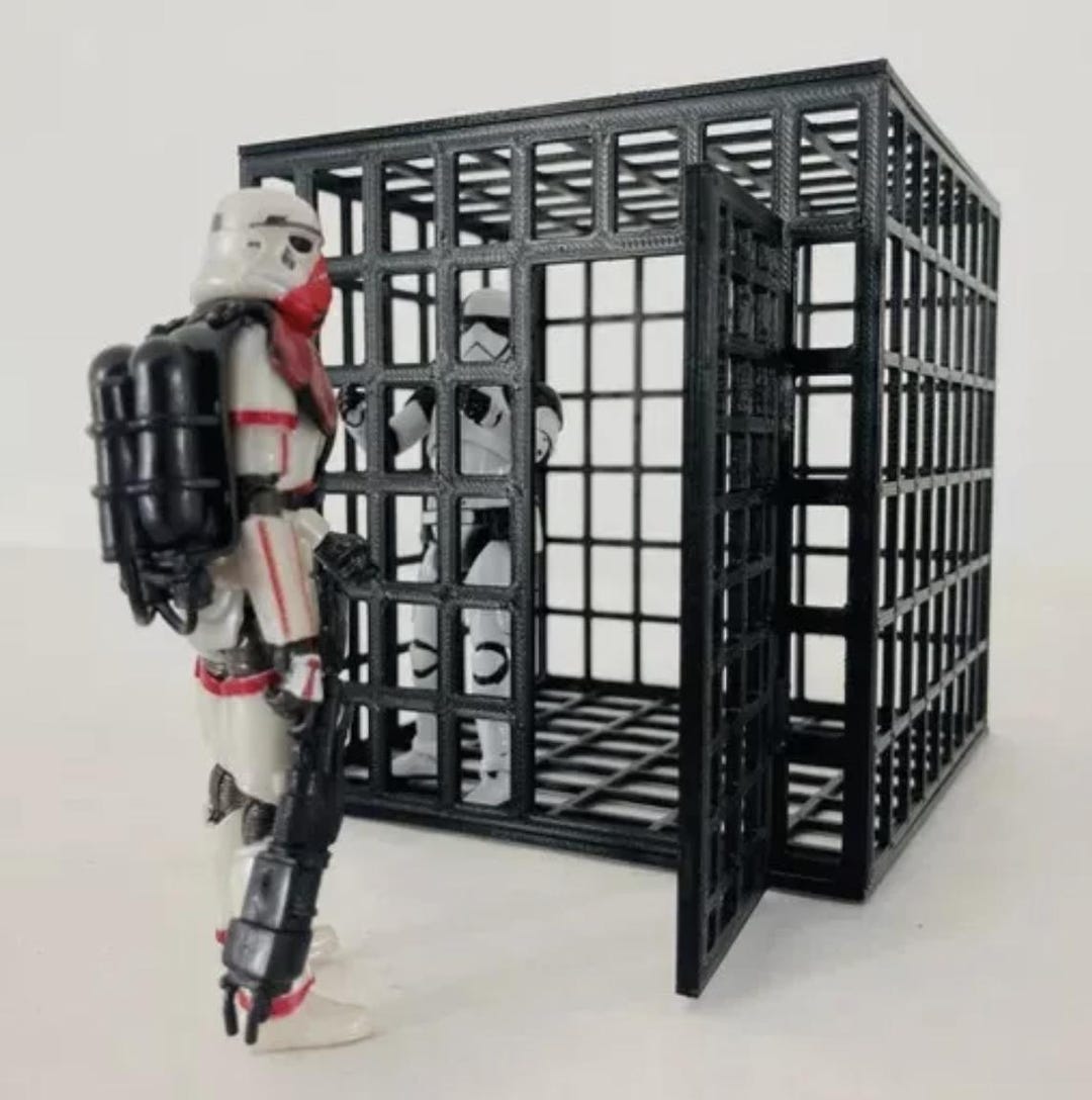 1:12 Scale Prison Cell Diorama for 6 Inch Action Figures, GI Joe ...
