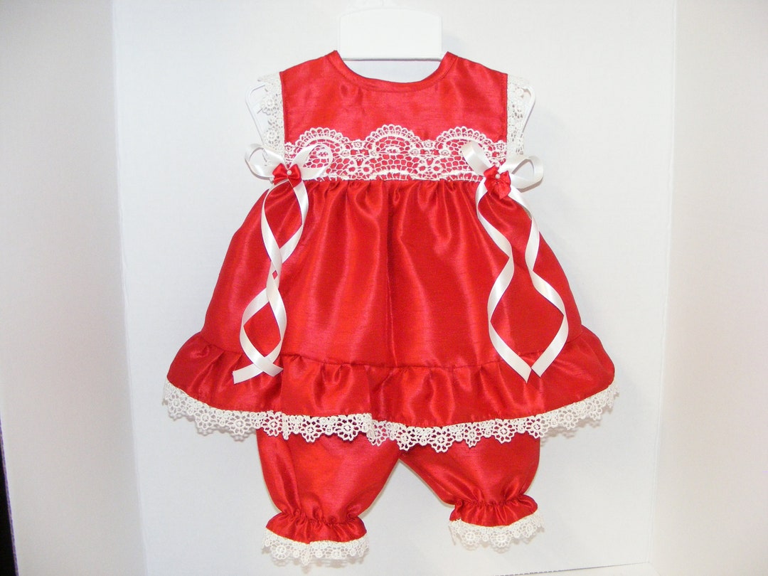 Baby Girl Dress Outfit Red White for Newborn Coming Home, First ...