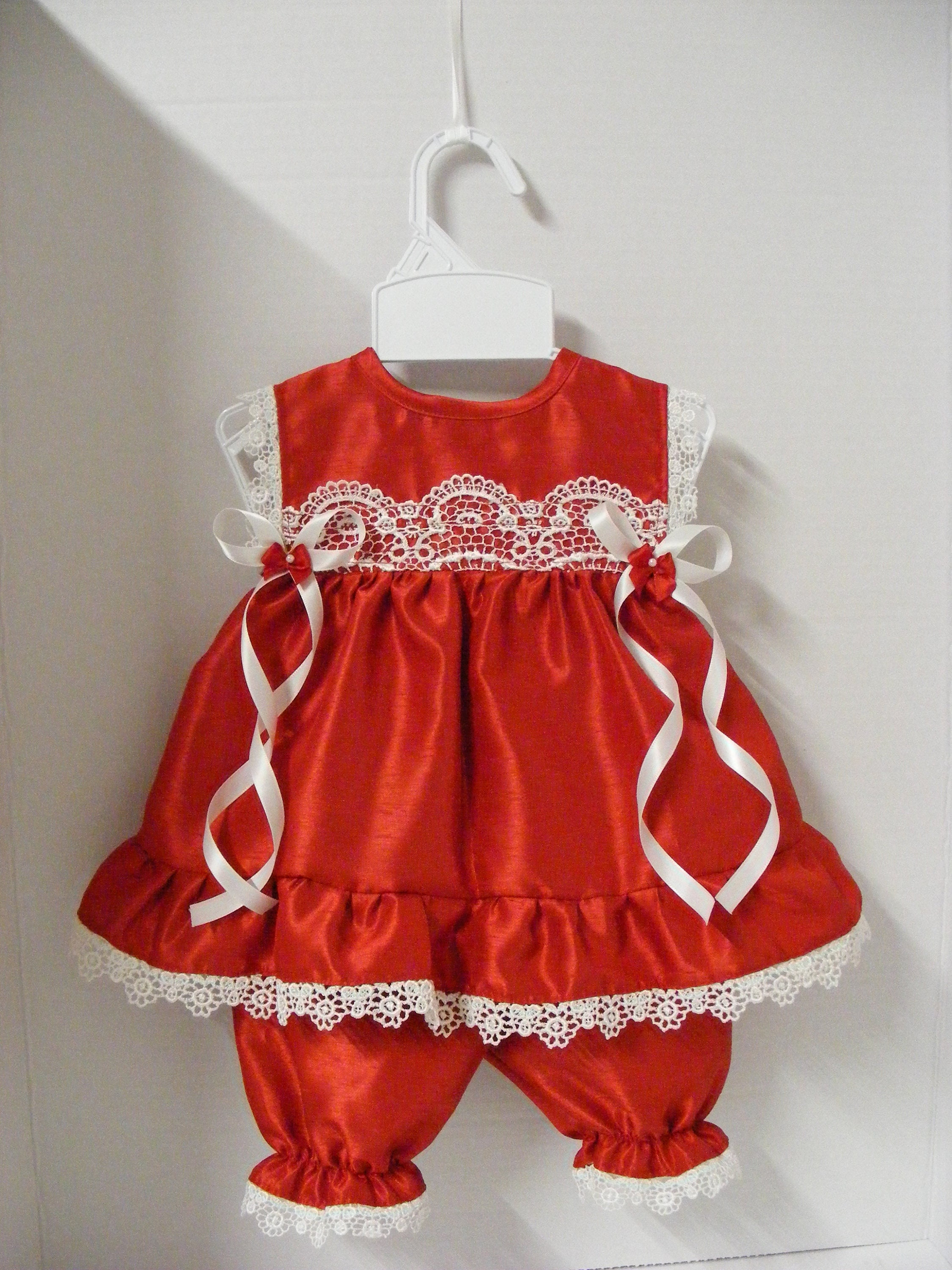 Baby Girl Dress Outfit Red White for Newborn Coming Home, First ...