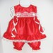 Baby Girl Dress Outfit Red White for Newborn Coming Home, First ...