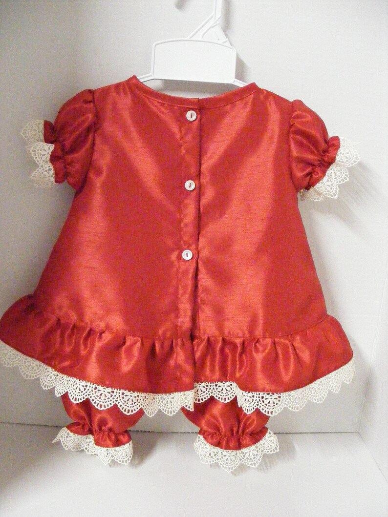 Baby Girl Outfit Red and Beige for Newborn Coming Home or First ...