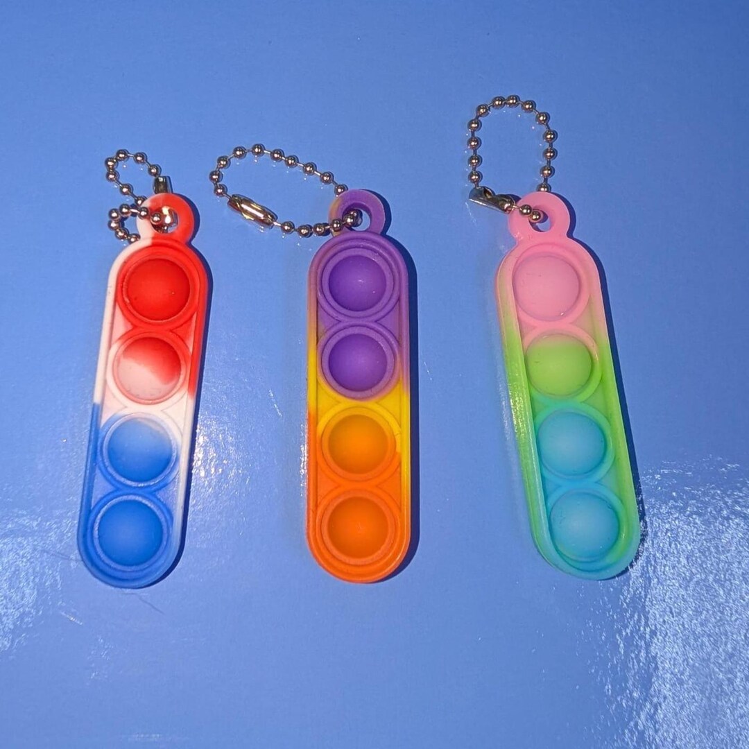 Fidget Pop Sensory Keyring (6.5cm X 1.8cm) - Etsy