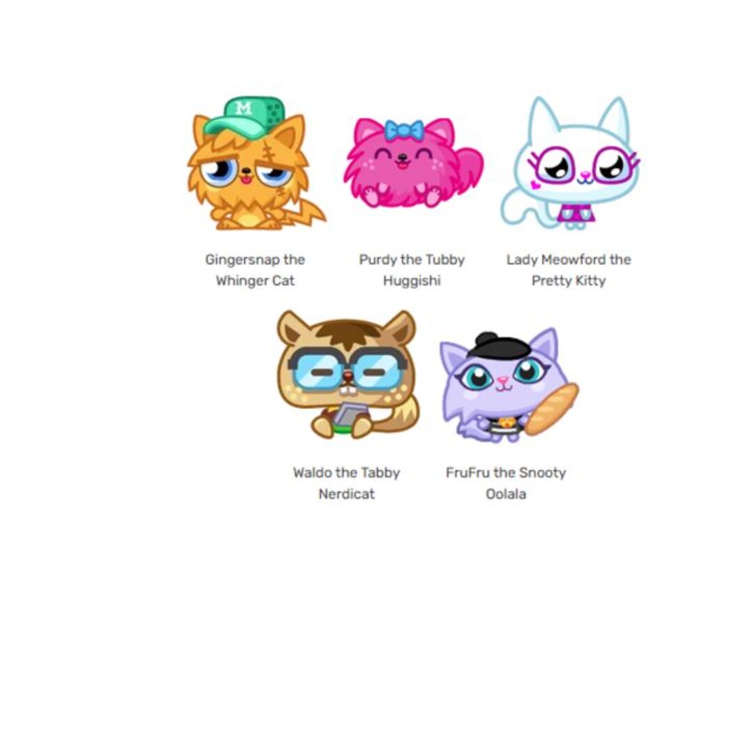 Moshling Keyrings - Kitties (series 1) - Etsy