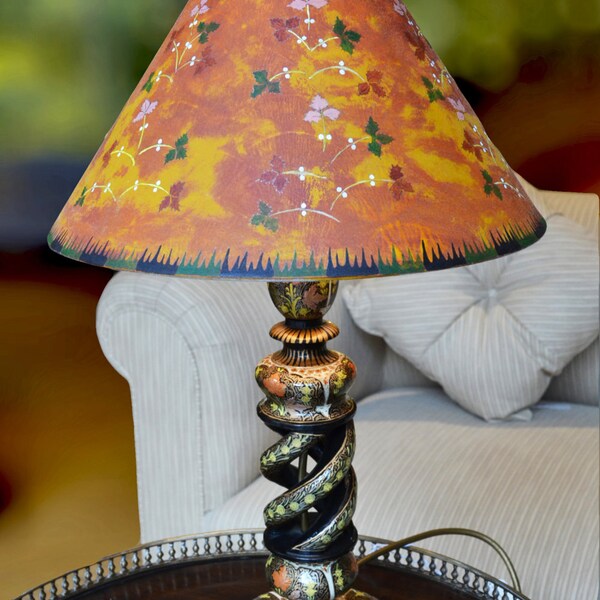 Painted Lamp Shade - Etsy