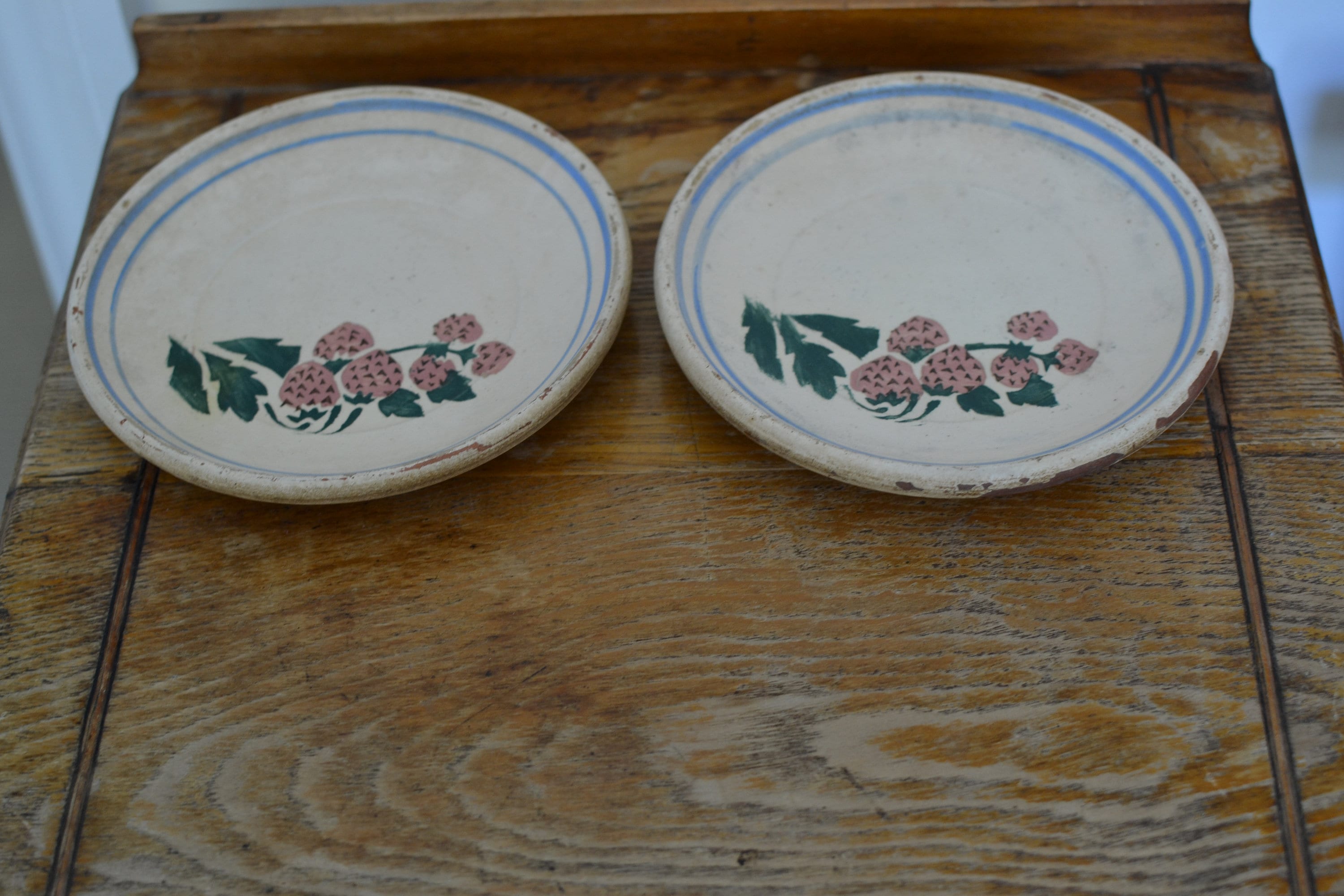 Pair of Romanian Pottery Plates Balkan Primitive Pottery Early - Etsy