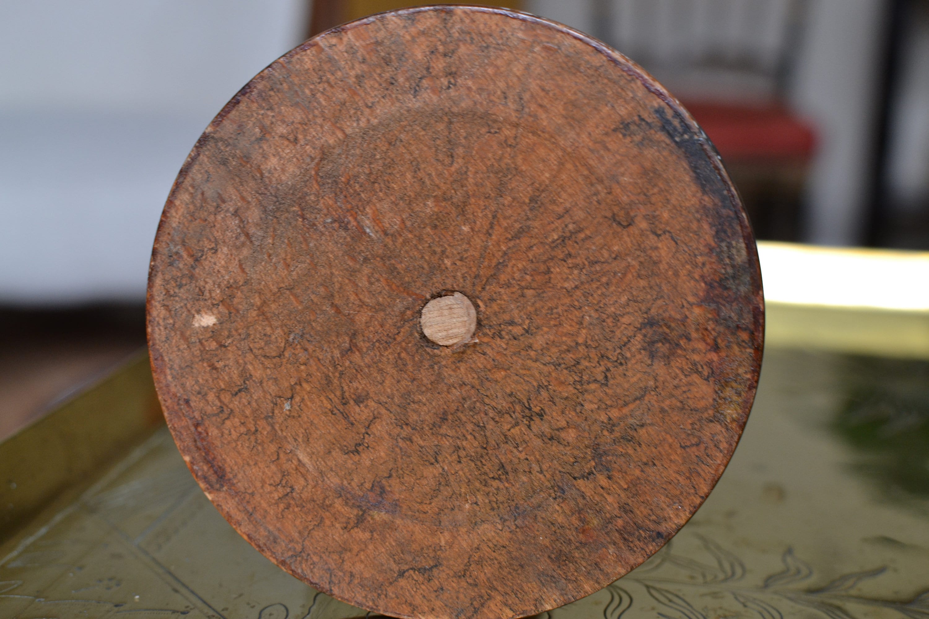 Antique Hat Stand Turned Wood Painted Base in the Style of - Etsy