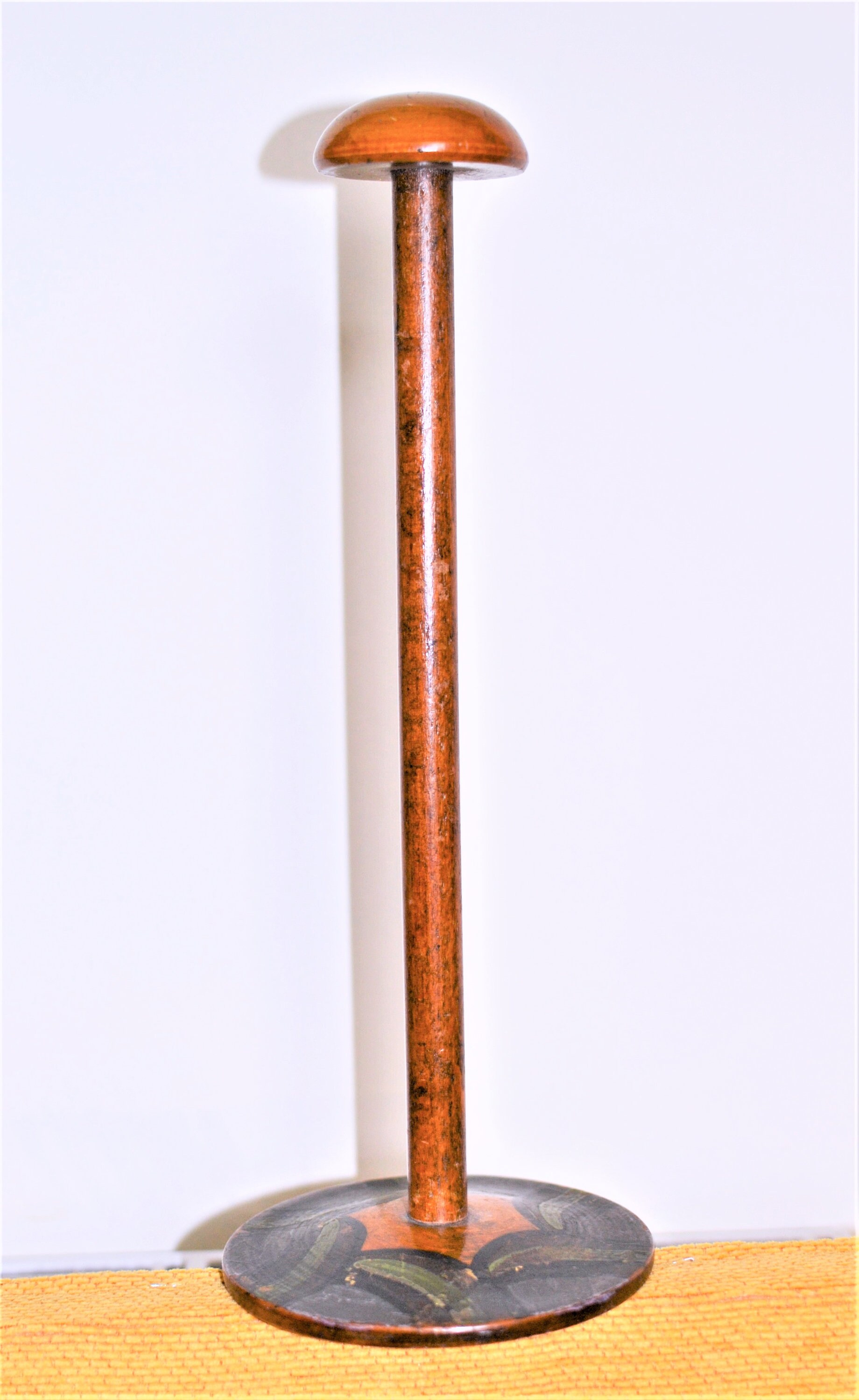 Antique Hat Stand Turned Wood Painted Base in the Style of - Etsy