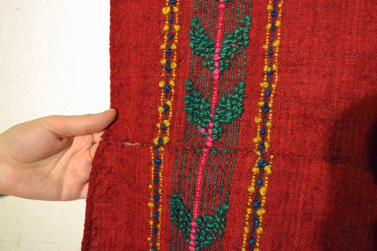 Antique Romanian Bed Cover Transylvanian Hand Woven Wool - Etsy