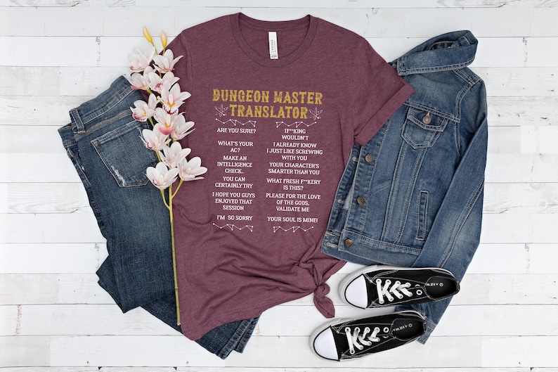 Dungeon Master Translator Shirt: Funny RPG D&D Tee - Etsy
