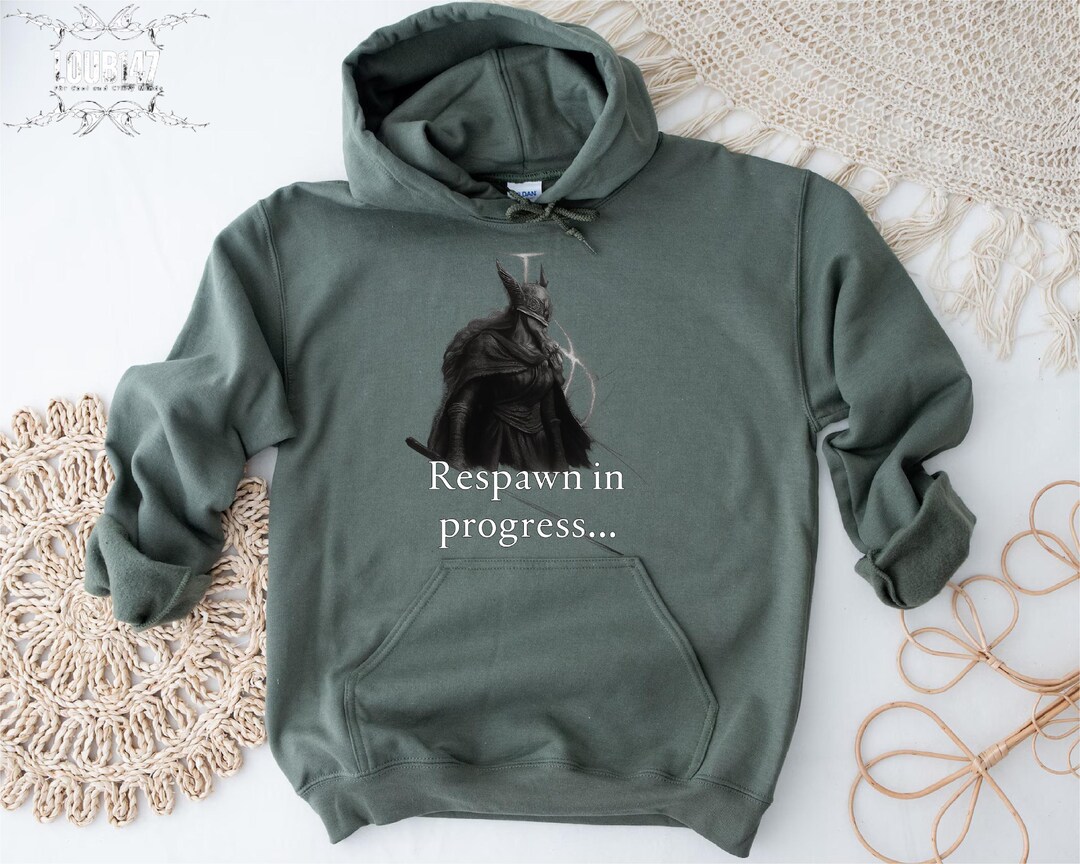Respawn in Progress Hoodie, Elden Ring Gamer T-shirt, Tarnished the ...