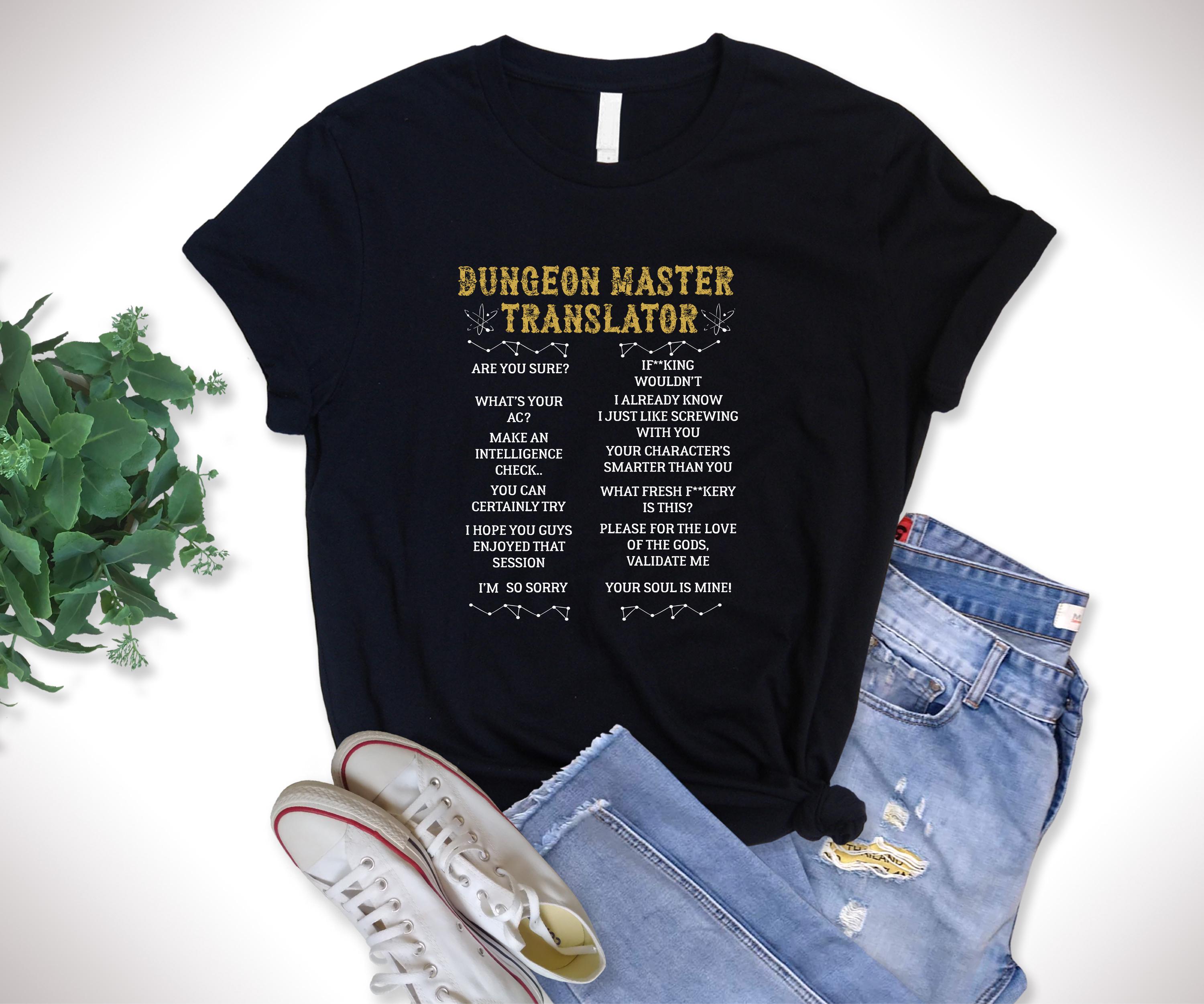 Dungeon Master Translator Shirt: Funny RPG D&D Tee - Etsy