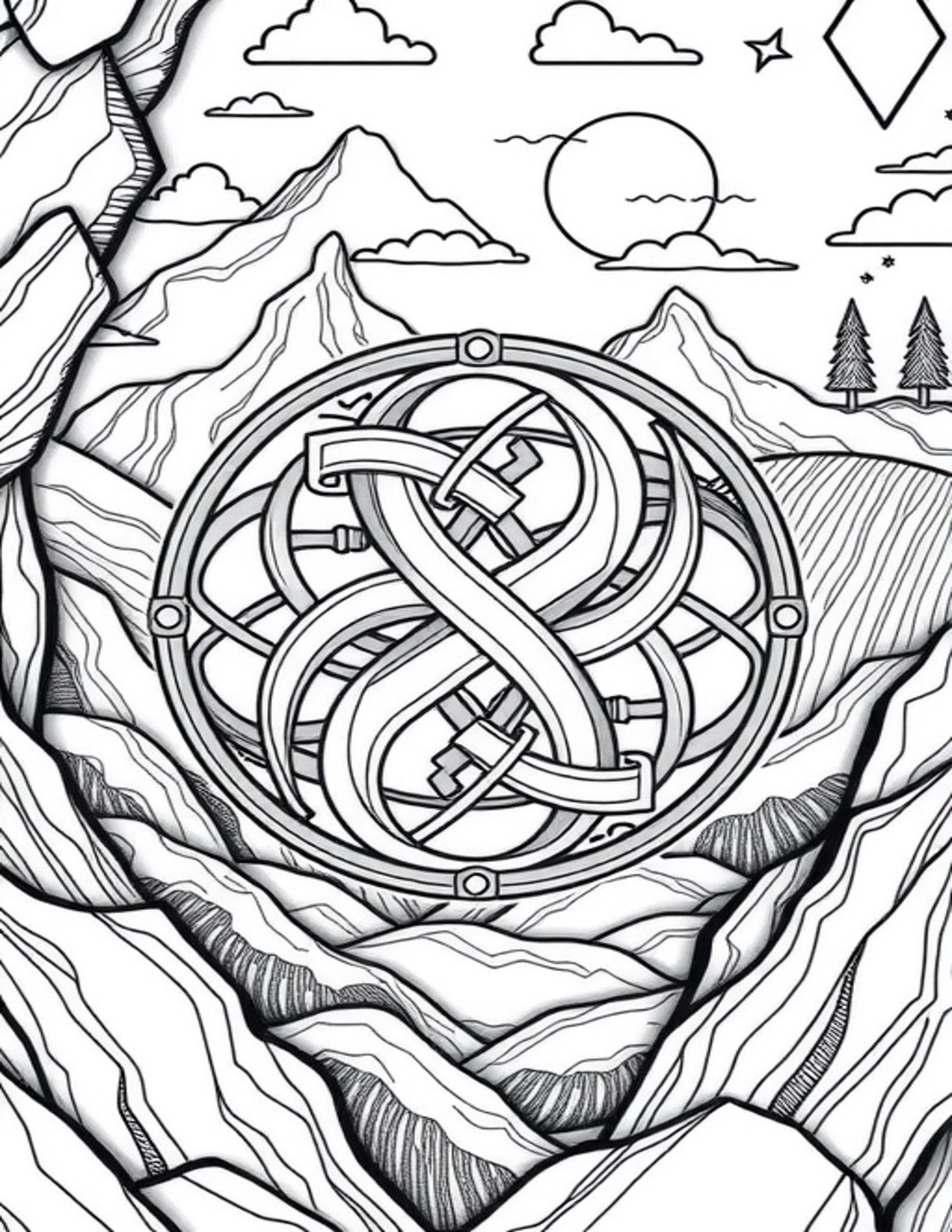 Sacred Geometry & Astrology Coloring Books – Digital Download ...
