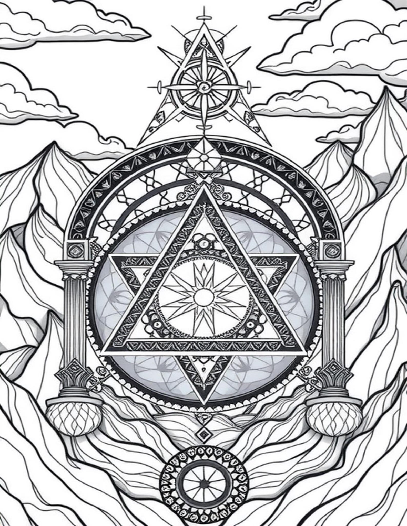 Sacred Geometry & Astrology Coloring Books – Digital Download ...