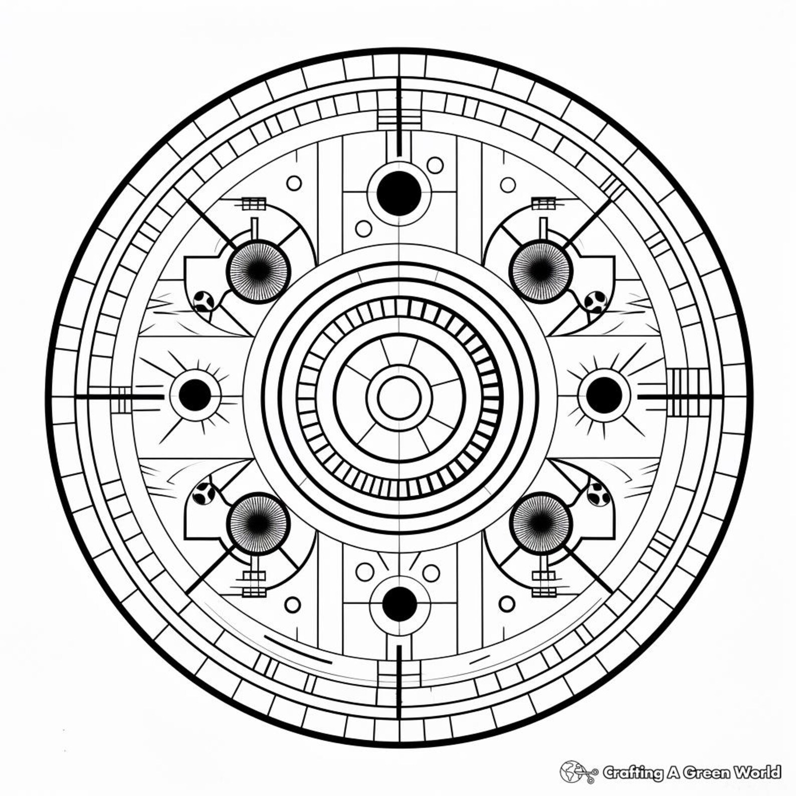 Sacred Geometry & Astrology Coloring Books – Digital Download ...